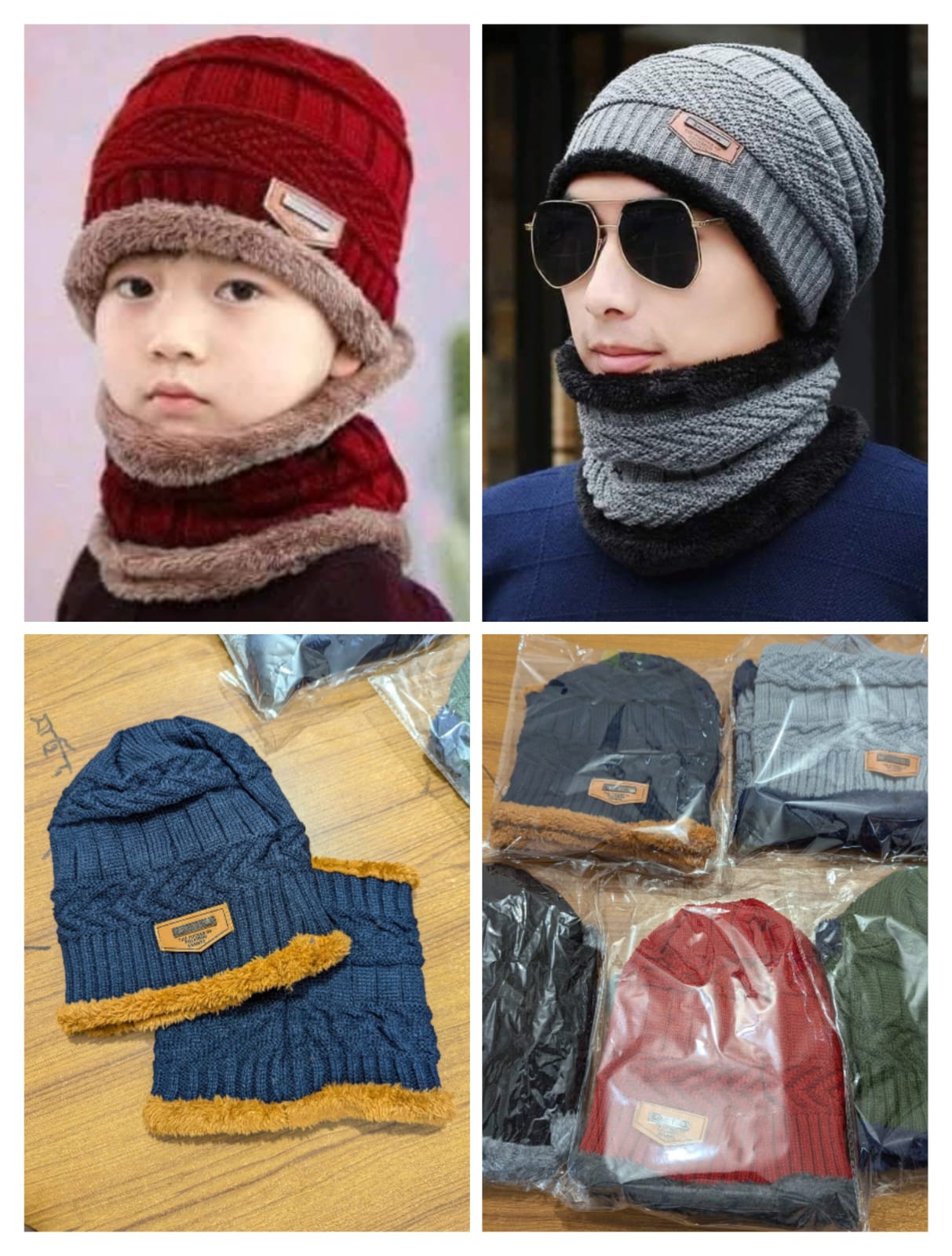 ALL GENDER WINTER CAP SET | River Blue
